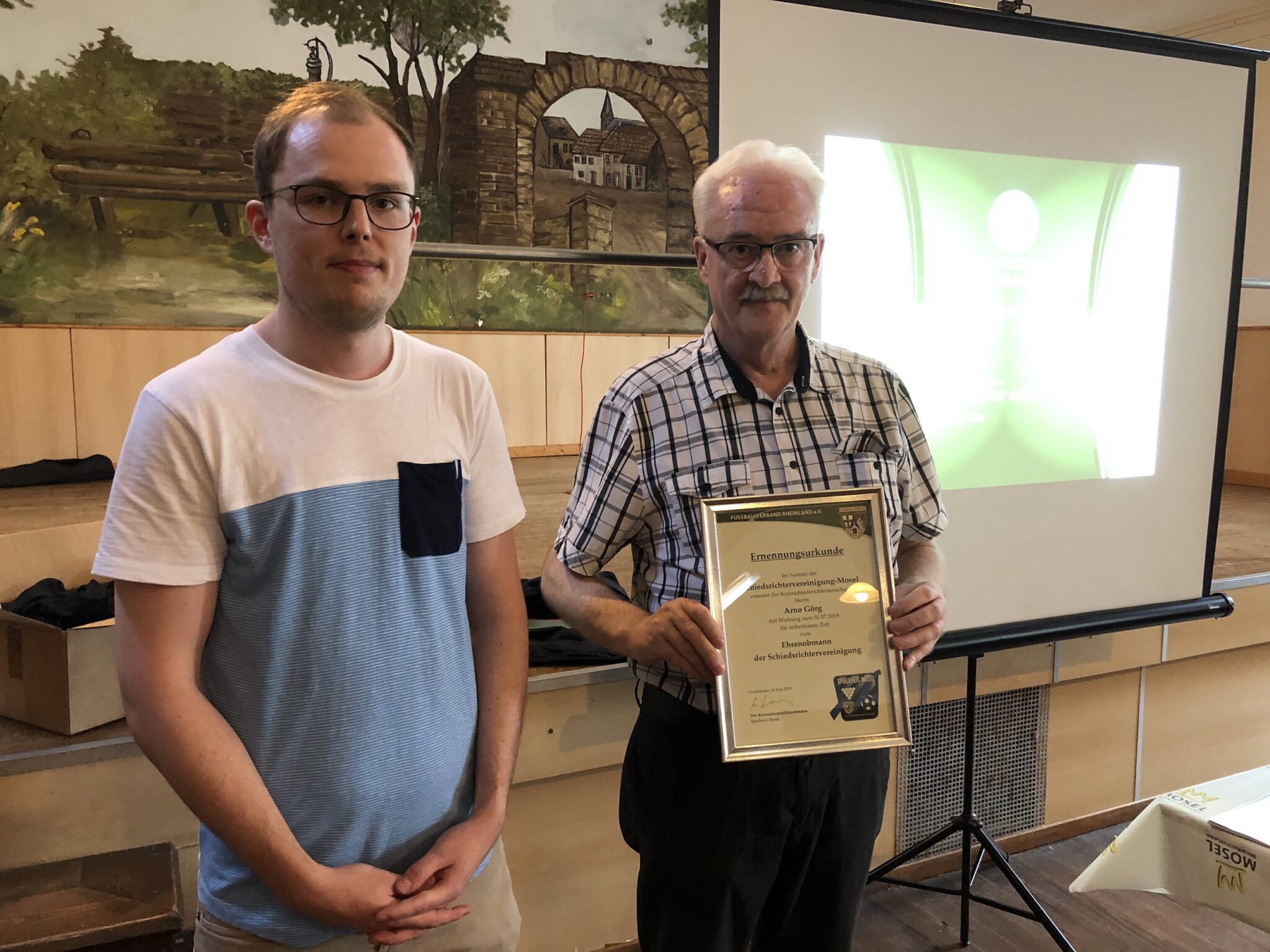 Ernennung zum Ehrenobmann – Schiedsrichtervereinigung Mosel